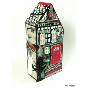 Block Style Tall House Kit with Wonky Roof